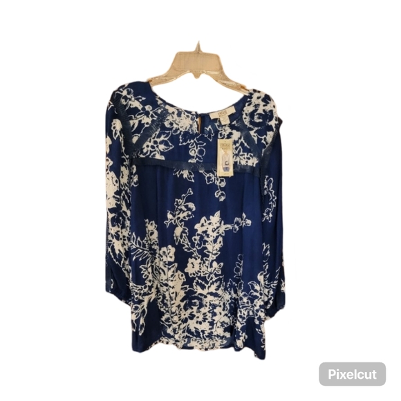 Vintage America | Tops | Vintage America Top Shirt Blouse Boho Floral ...